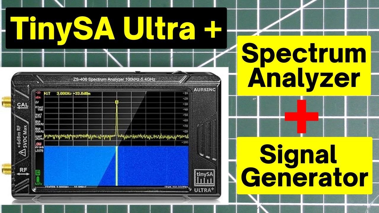 TinySA Ultra+ Spectrum Analyzer and Signal Generator Review - YouTube