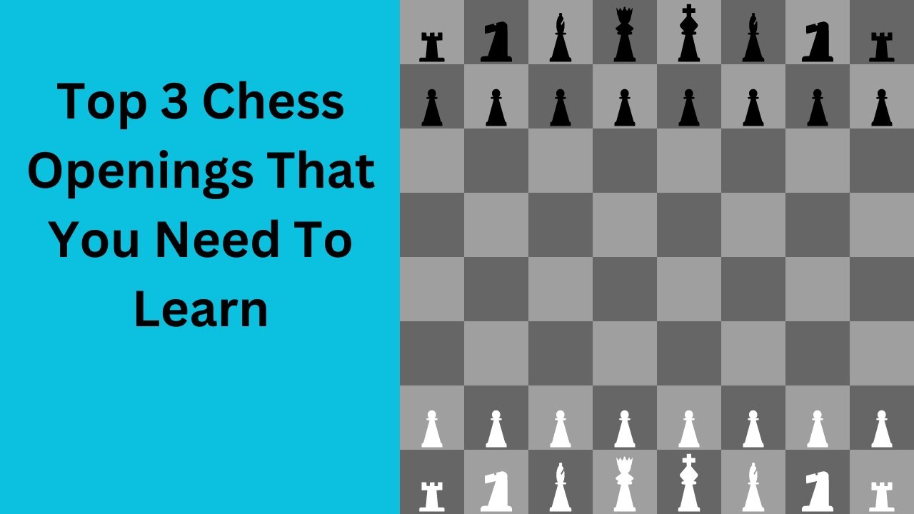 Top 3 Chess Openings That You Need To Learn - YouTube