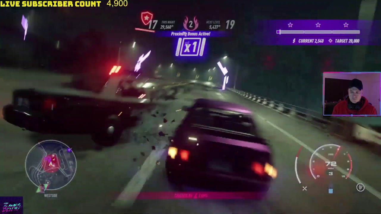 NFS HEAT 10 MINUTE EPIC LEVEL 5 COP CHASE - YouTube