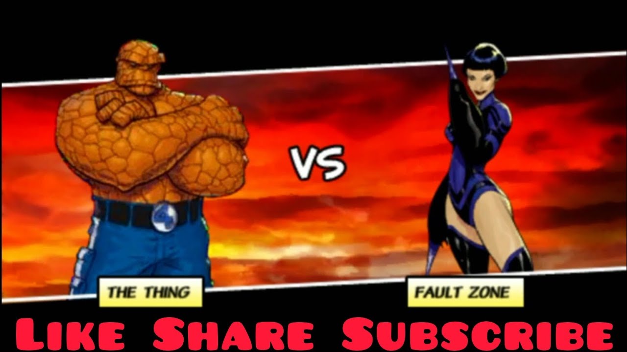 Marvel Nemesis Gameplay (The Thing vs Fault Zone) - YouTube