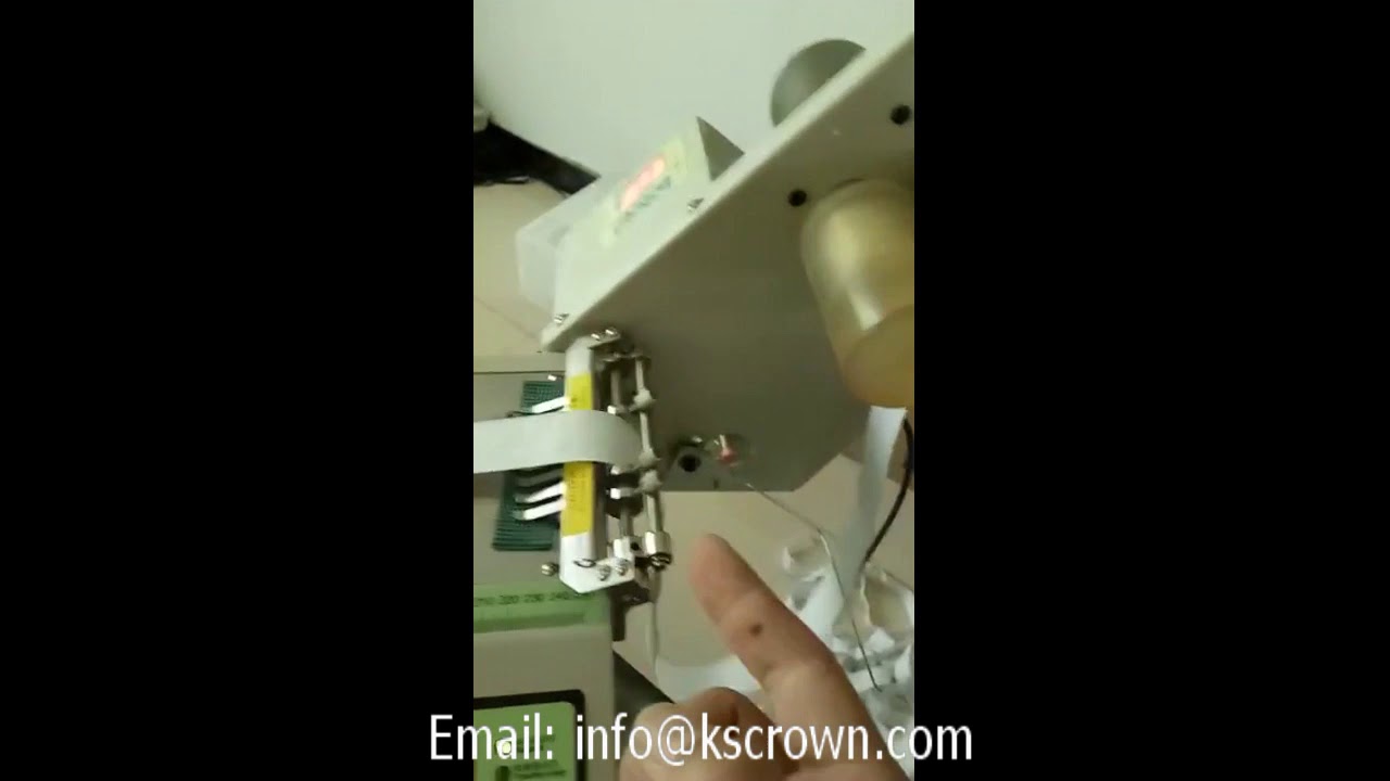 Fully Automatic Elastic Band Cutting Machine WL-102 - YouTube