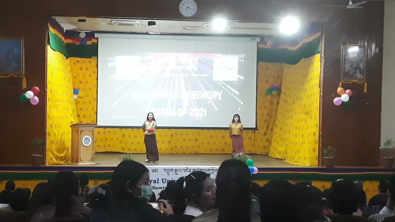 Beautiful Bhutanese students performing at Samtse College of Education ...