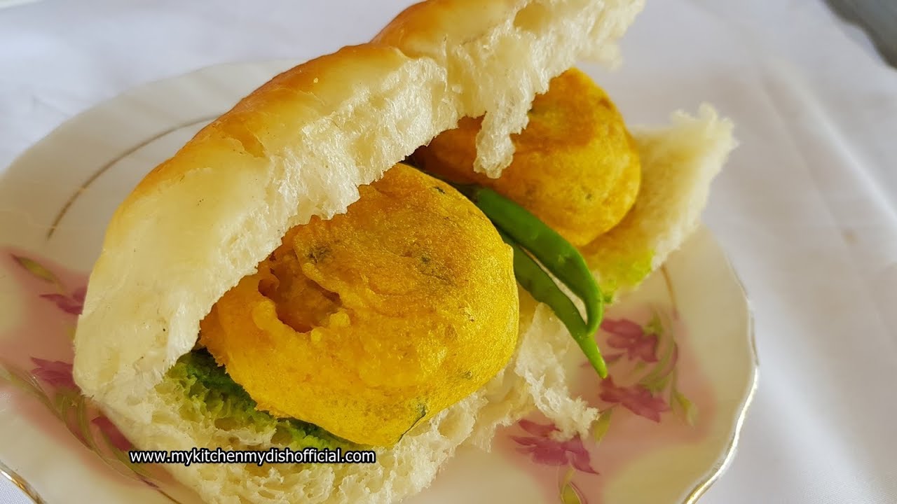 Mumbai Vada Pav | Indian Street Food | My Kitchen My Dish - YouTube