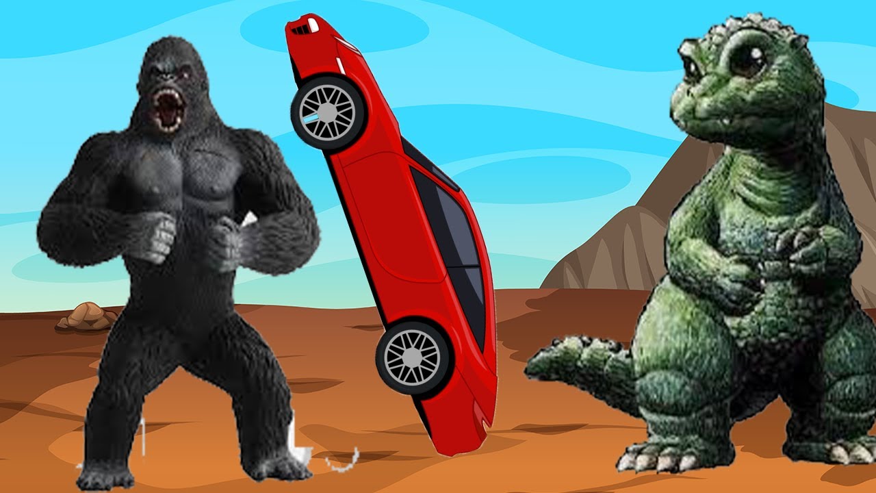baby godzilla vs baby kong animation . Z6 animation - YouTube