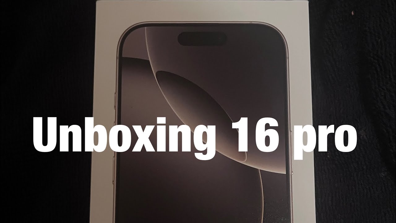 Unboxing iPhone 16 pro - YouTube