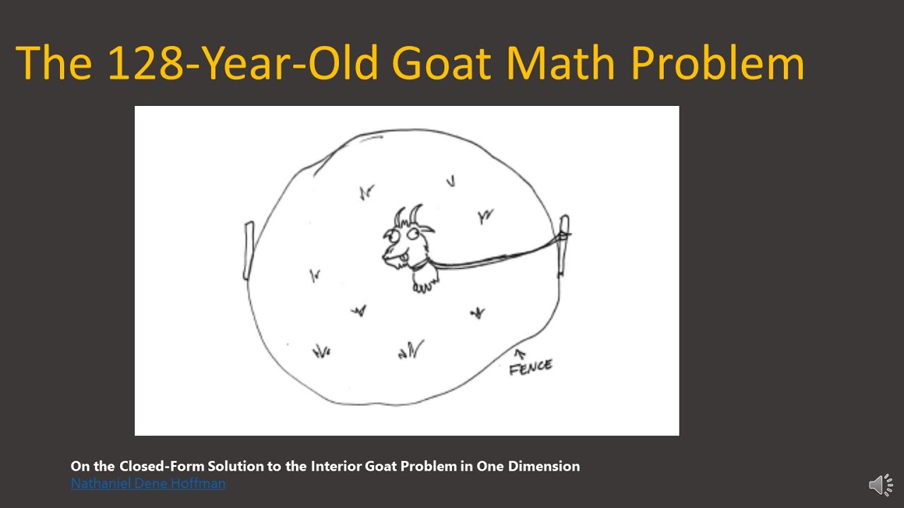 The 128-Year-Old Goat Problem - YouTube