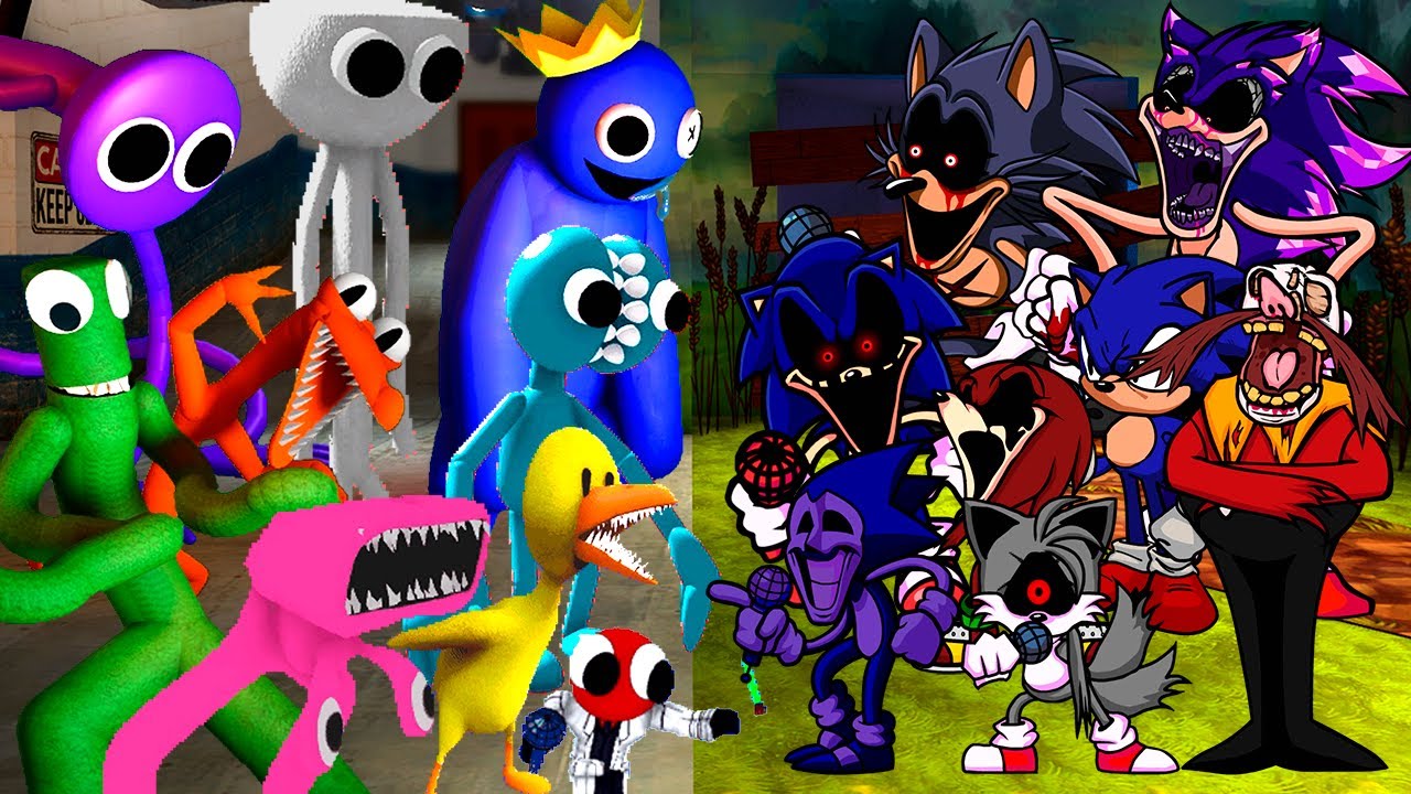 Rainbow Friends VS Sonic.EXE 🎶 (Friends To Your End but Sonic.Exe ...