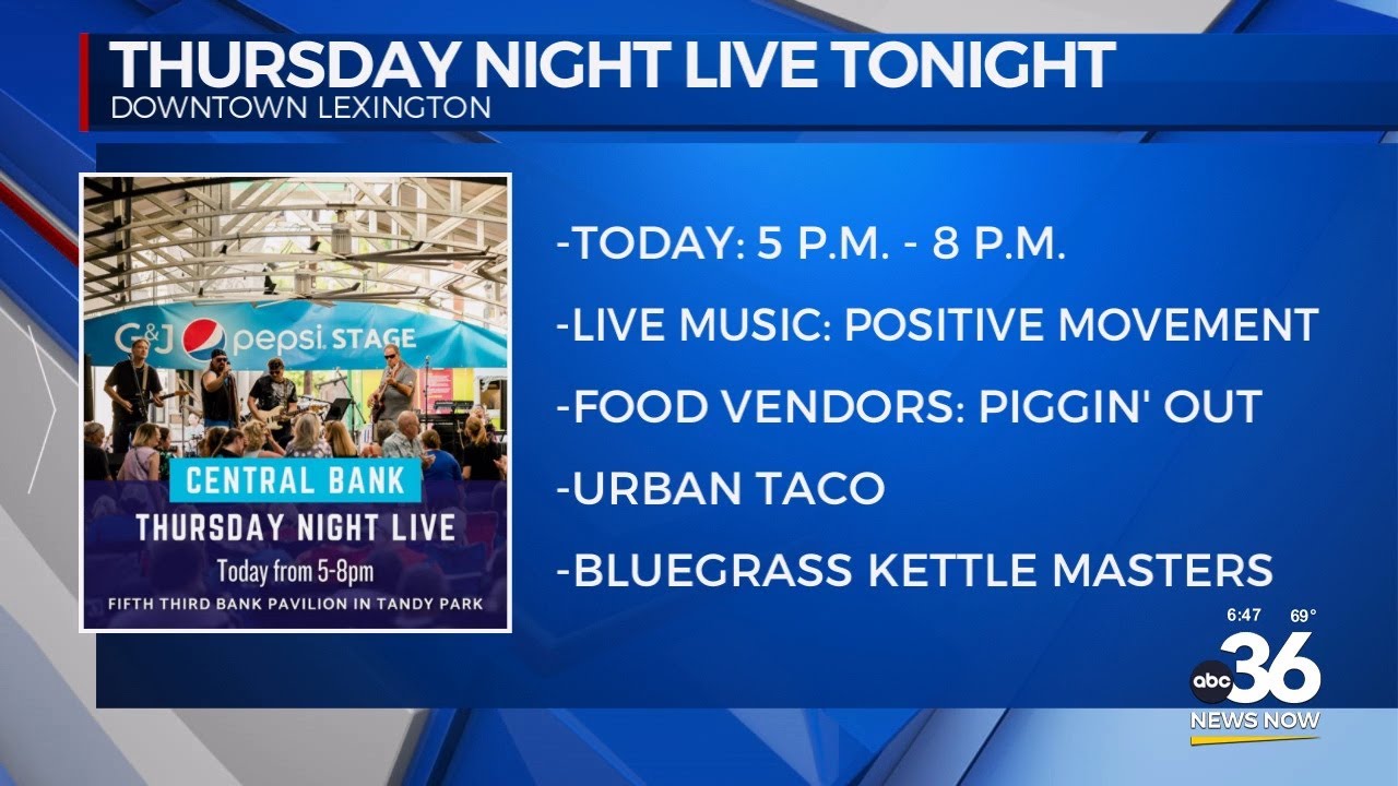 Thursday Night Live tonight at Tandy Park - YouTube