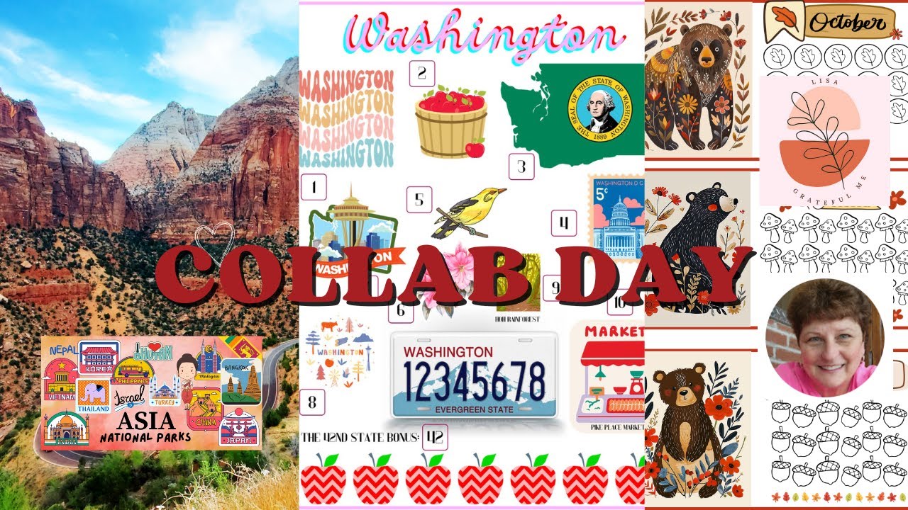 Collab Freebies- National Parks- 50 States Savings Challenges - YouTube