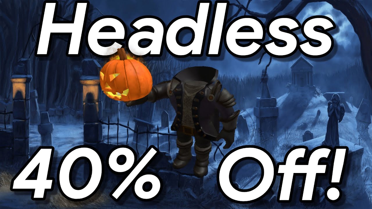 How to Get Headless For 40% Off (Roblox 40% Method) - YouTube