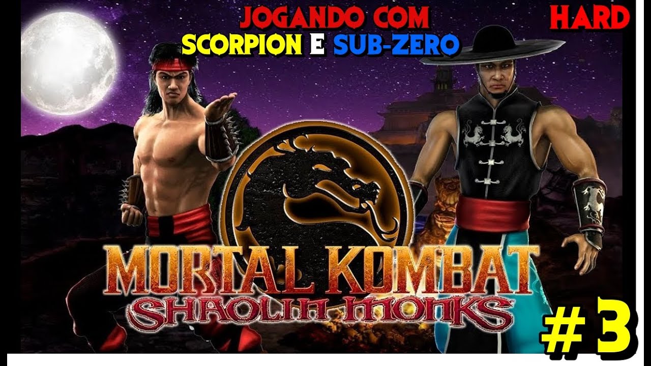 LIVE MORTAL KOMBAT SHAOLIN MONKS (zerando com Scorpion e Sub-zero) #3 - YouTube