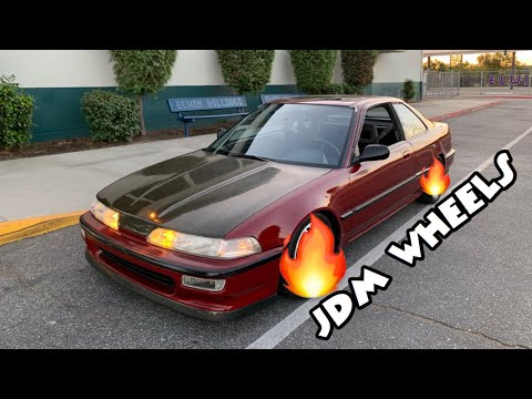 GOT SOME JDM WHEELS FOR MY INTEGRA DA9!!! (WEDSSPORT TC05) - YouTube