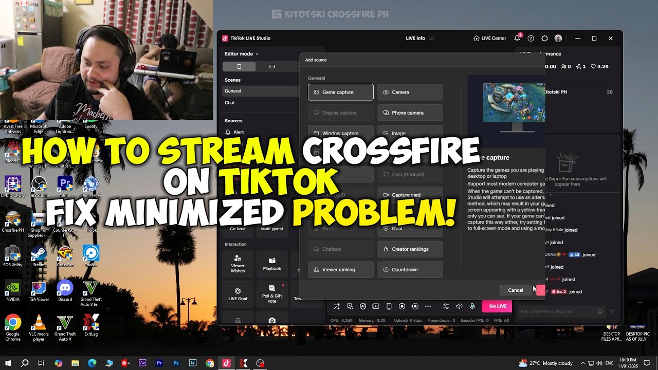 How to Stream Crossfire on TikTok Live Studio 2026 - YouTube