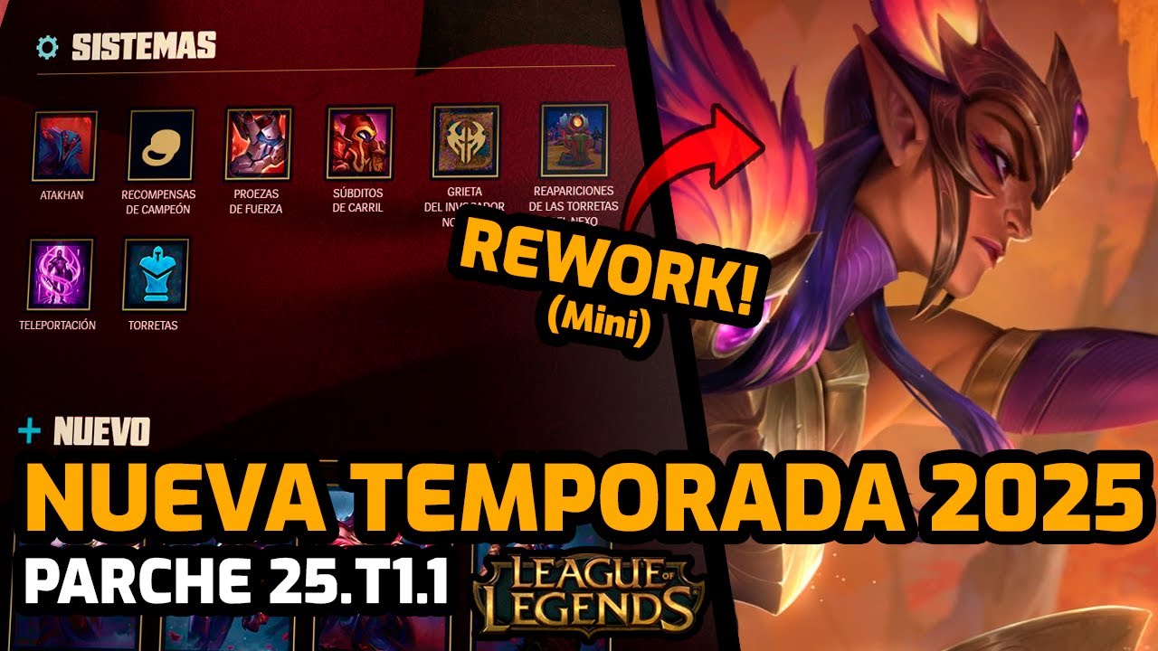 ¡Cambios MASIVOS en el primer parche de 2025 del League of Legends que NECESITAS Saber! - 25.T1 ...