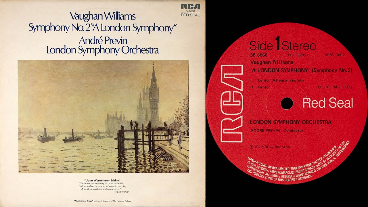 Vaughan Williams - A London Symphony (Previn) (vinyl: Sumiko Starling ...