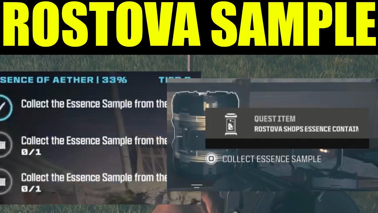 How to "collect the essence sample from the container in rostova shops ...