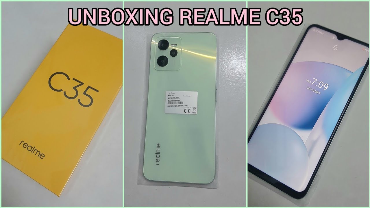 REALME C35 | unboxing new phone 开箱 - YouTube