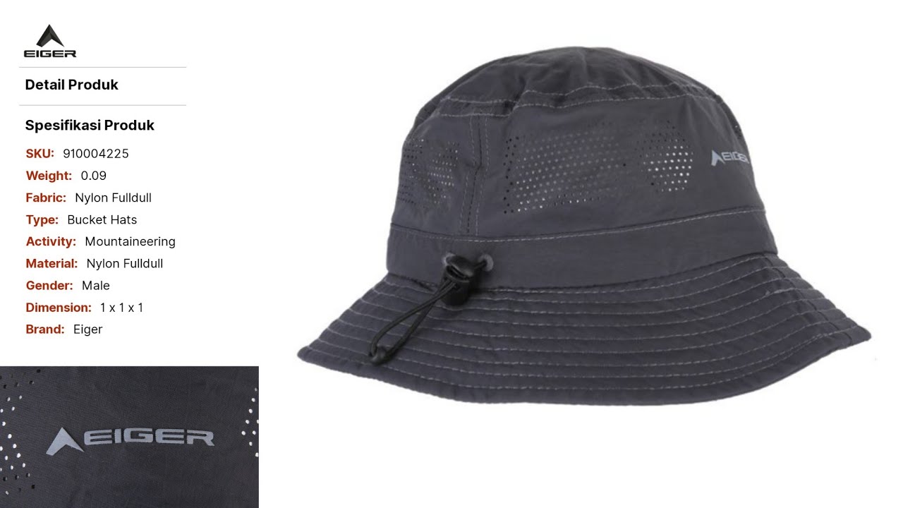 EIGER TRAILHAWK HAT || SKU#: 910004225 || TOPI LAPANGAN EIGER - YouTube