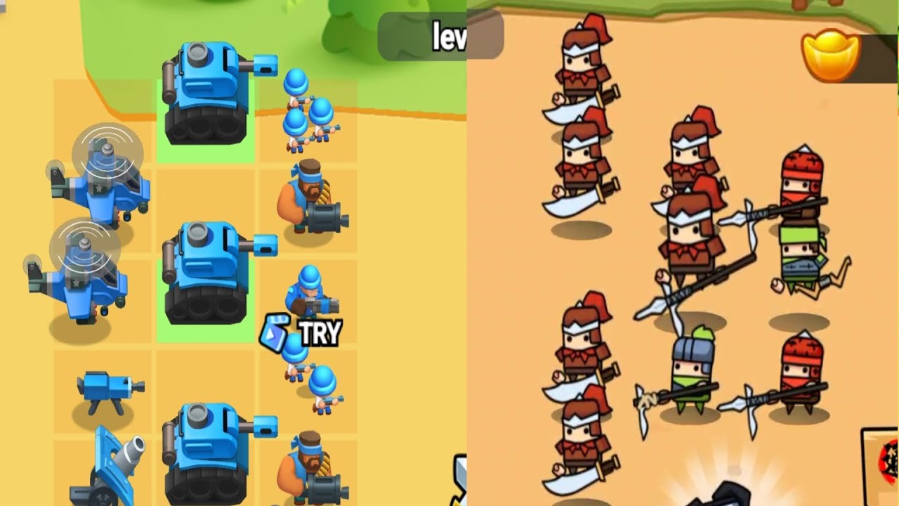 Merge Clash Monster Battle : Clash Of Warrior vs Merge Tank Master ...