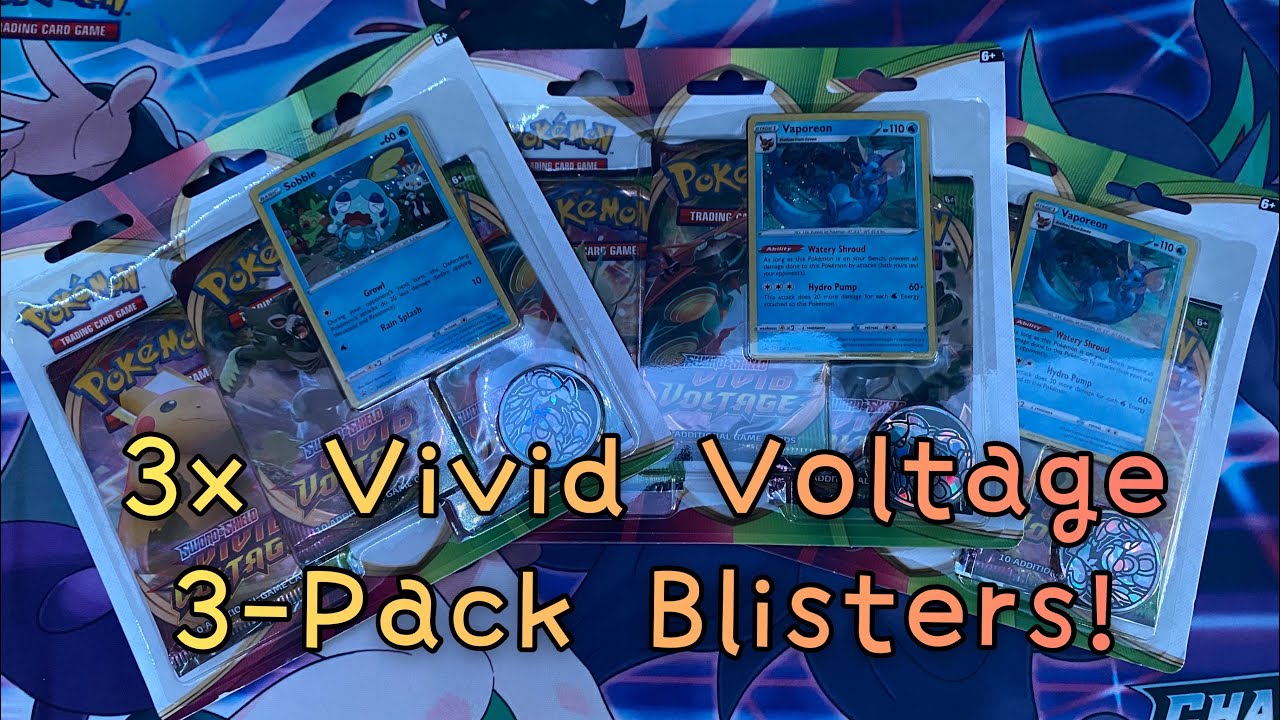 *ANOTHER VMAX!!* - Pokemon Cards Vivid Voltage 3-Pack Blisters Opening ...