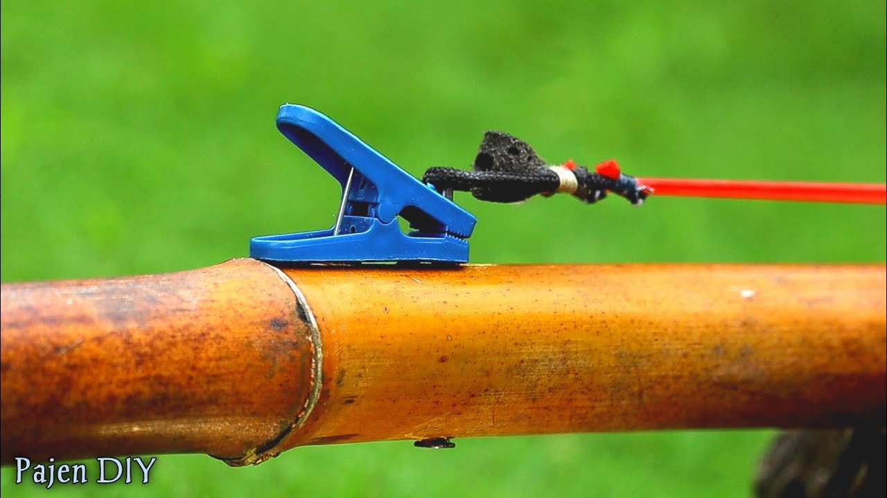 DIY Slingshot - Bamboo Slingshot Easy To Create - YouTube