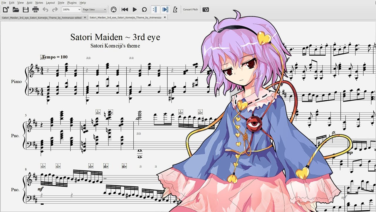 Satori Maiden 3rd eye - Satori Komeiji's Theme ~ Violin Cover - YouTube