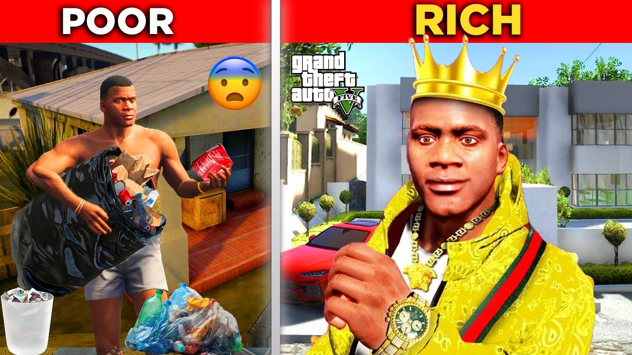 GTA 5 : Franklin & Shinchan Change Their Poor Life To Richest Life (GTA ...