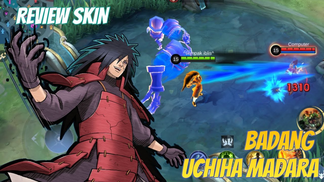 REVIEW SCRIPT SKIN BADANG X MADARA UCHIHA DI RANK - YouTube