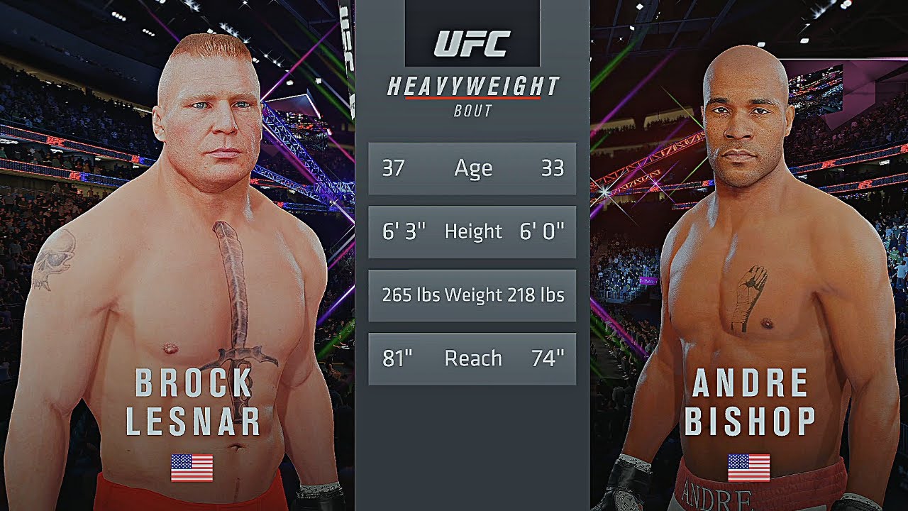 Brock Lesnar Vs. Andre Bishop : UFC 4 Gameplay (Legendary Difficulty ...