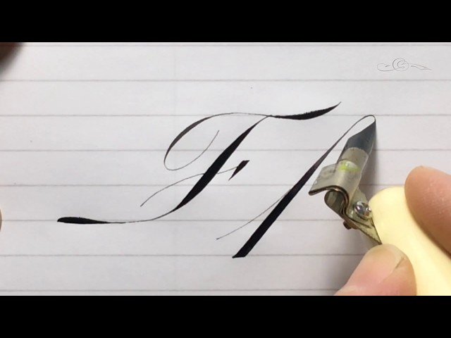 F Writing Style Font