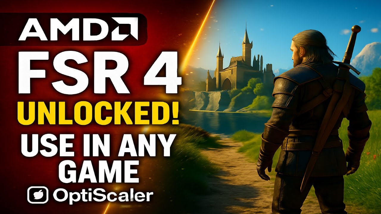Unlock AMD Radeon FSR 4 For Any Game (Almost) with OptiScaler - YouTube