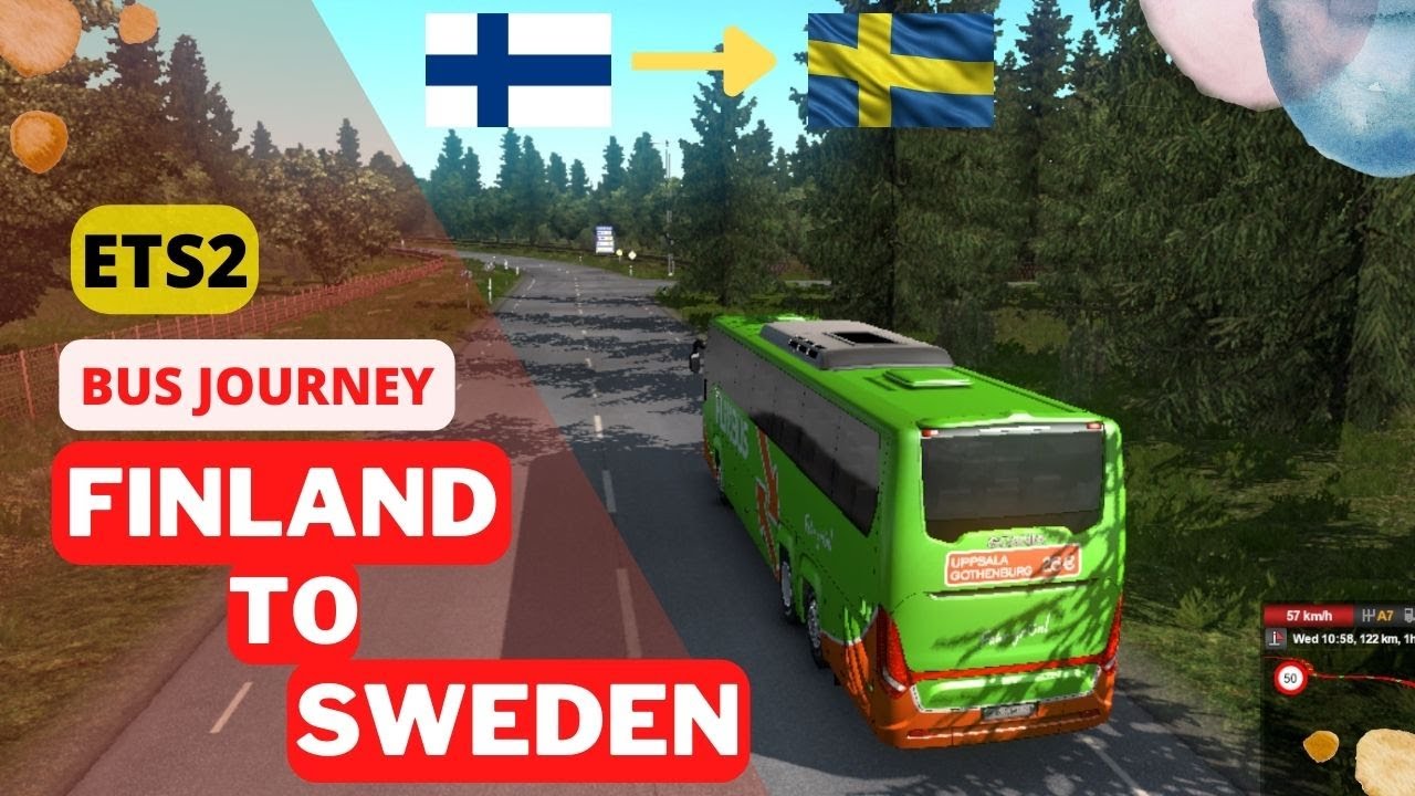 Ets2 - Finland To Sweden Bus Journey | Flixbus mod | Euro Truck ...