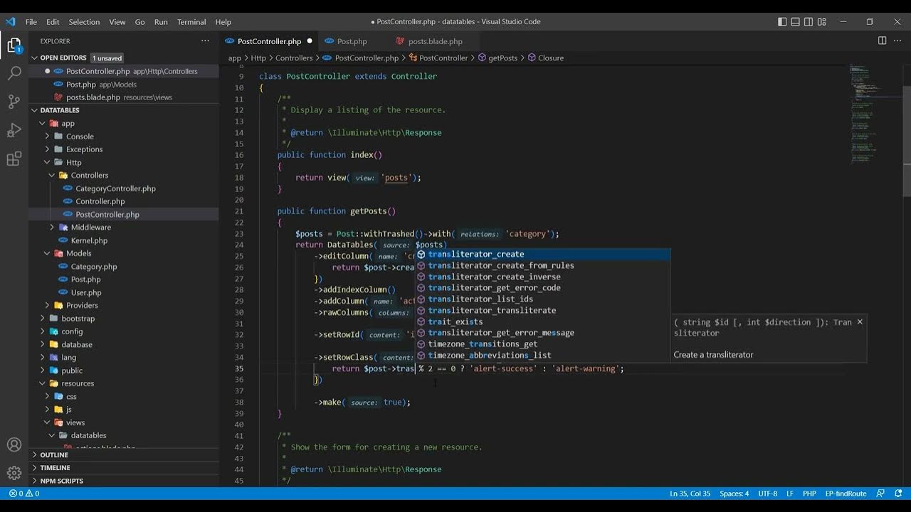 Laravel Datatable Row Editing تحرير الصف 4 Youtube