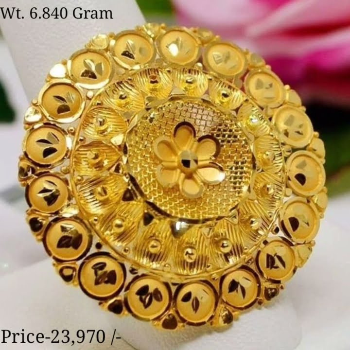 Gold Engegement Rings!! Letest 22K Umbrella Ring Design - YouTube