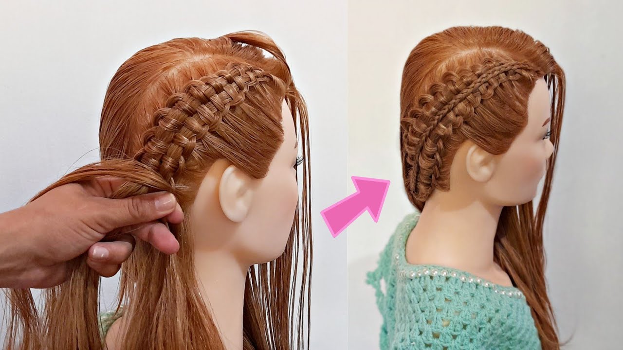 TRENZA DOBLE LATERAL / La reina de las trenzas - YouTube