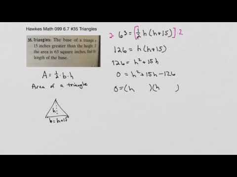 Hawkes Math 099 6.7 #35 Triangles - YouTube
