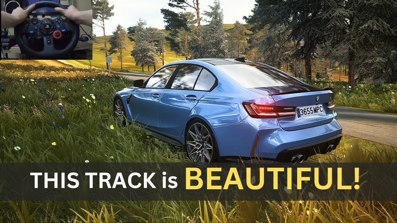 THIS TRACK IS BEAUTIFUL! BMW M3 G80 Competition - Logitech g29 Steering ...