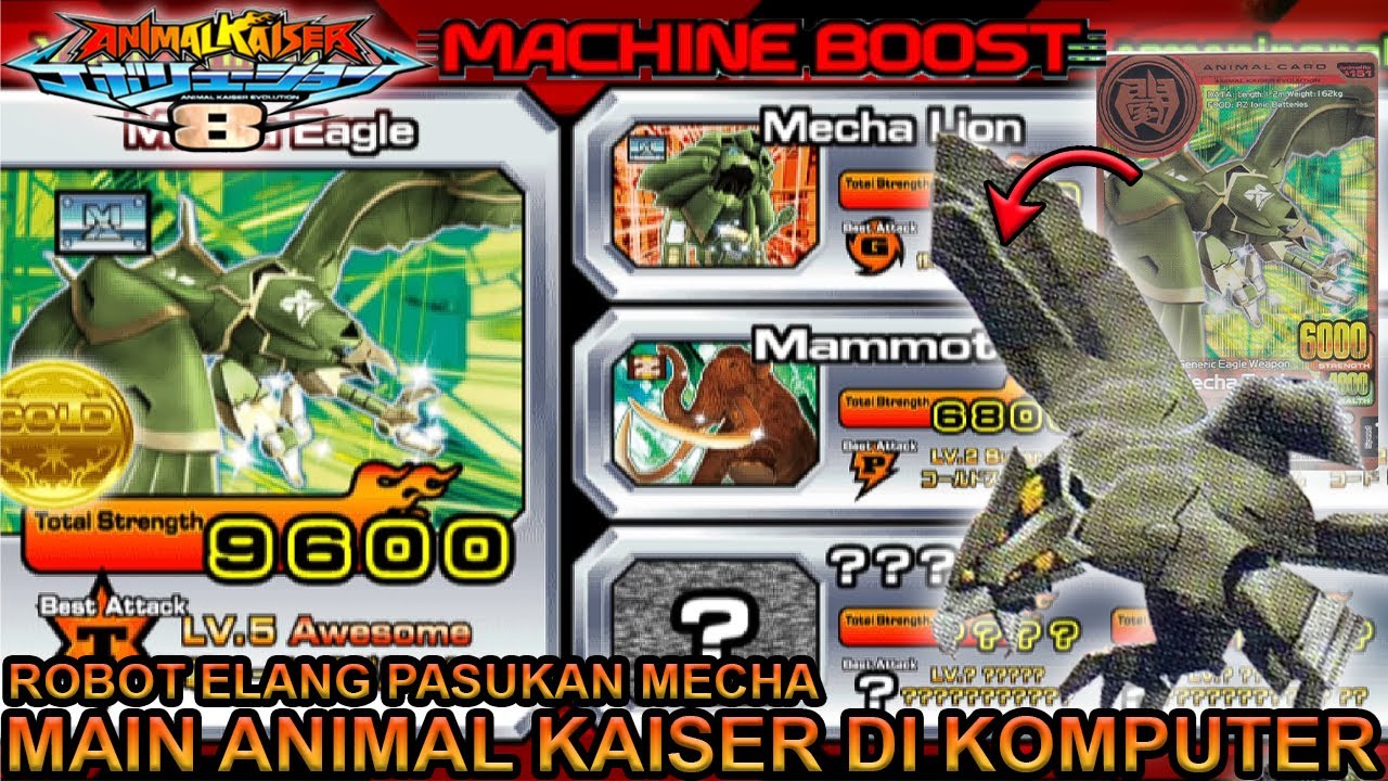 MECHA EAGLE PASUKAN MECHA ARMY DI KOMPUTER !!! - ANIMAL KAISER ...