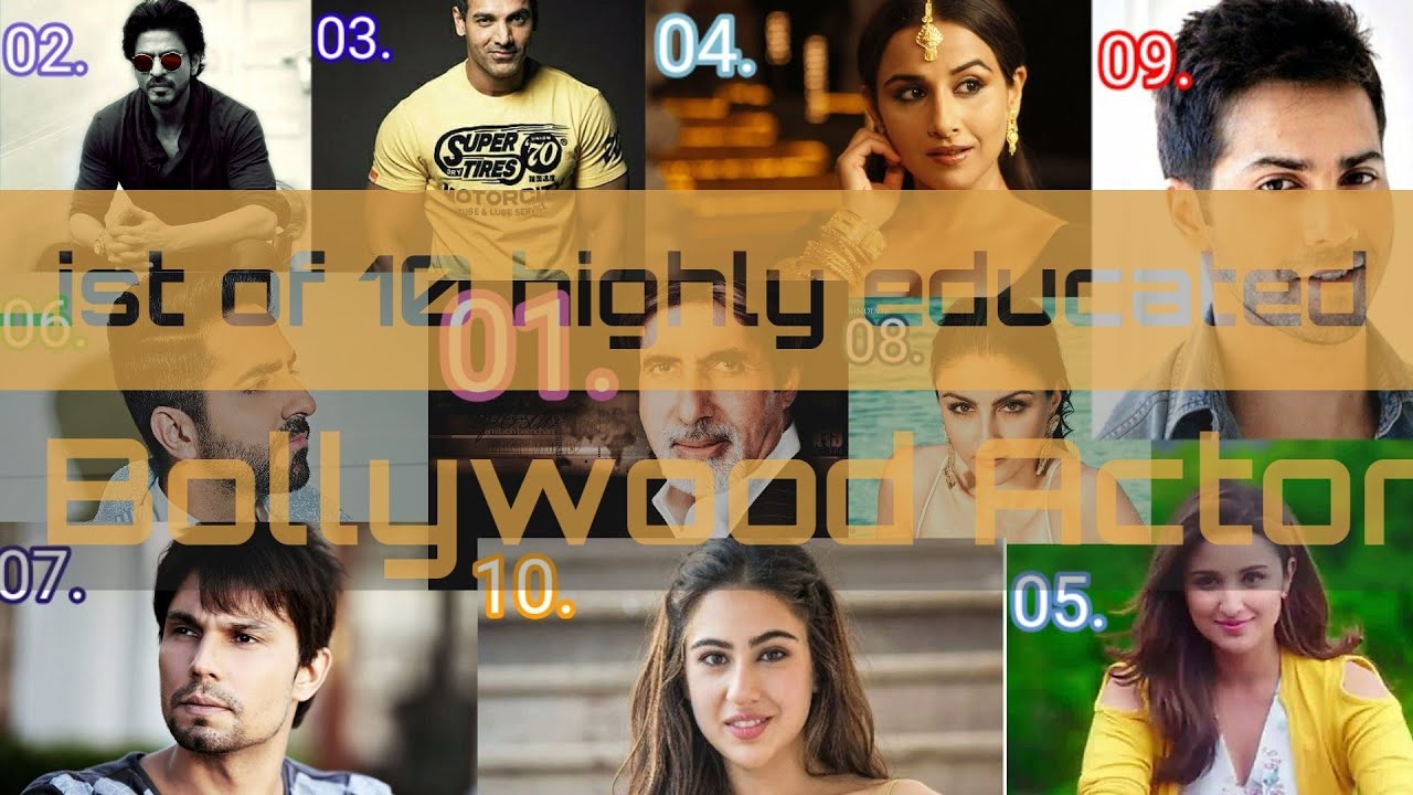 List of 10 highly educated Bollywood actors | Amitav Bacchan ...