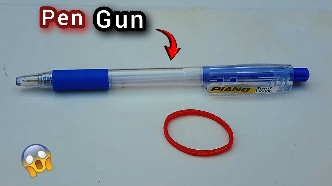 how to make a pen gun || how to make a slingshot || homemade gun ||gun ...