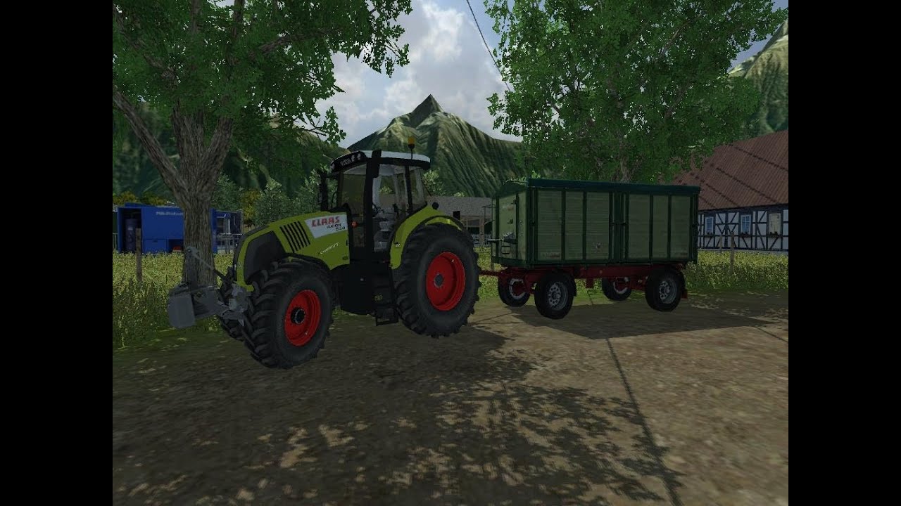 LS13 - More-Realistic Mod Claas Axion und Agroliner HKD402 - YouTube