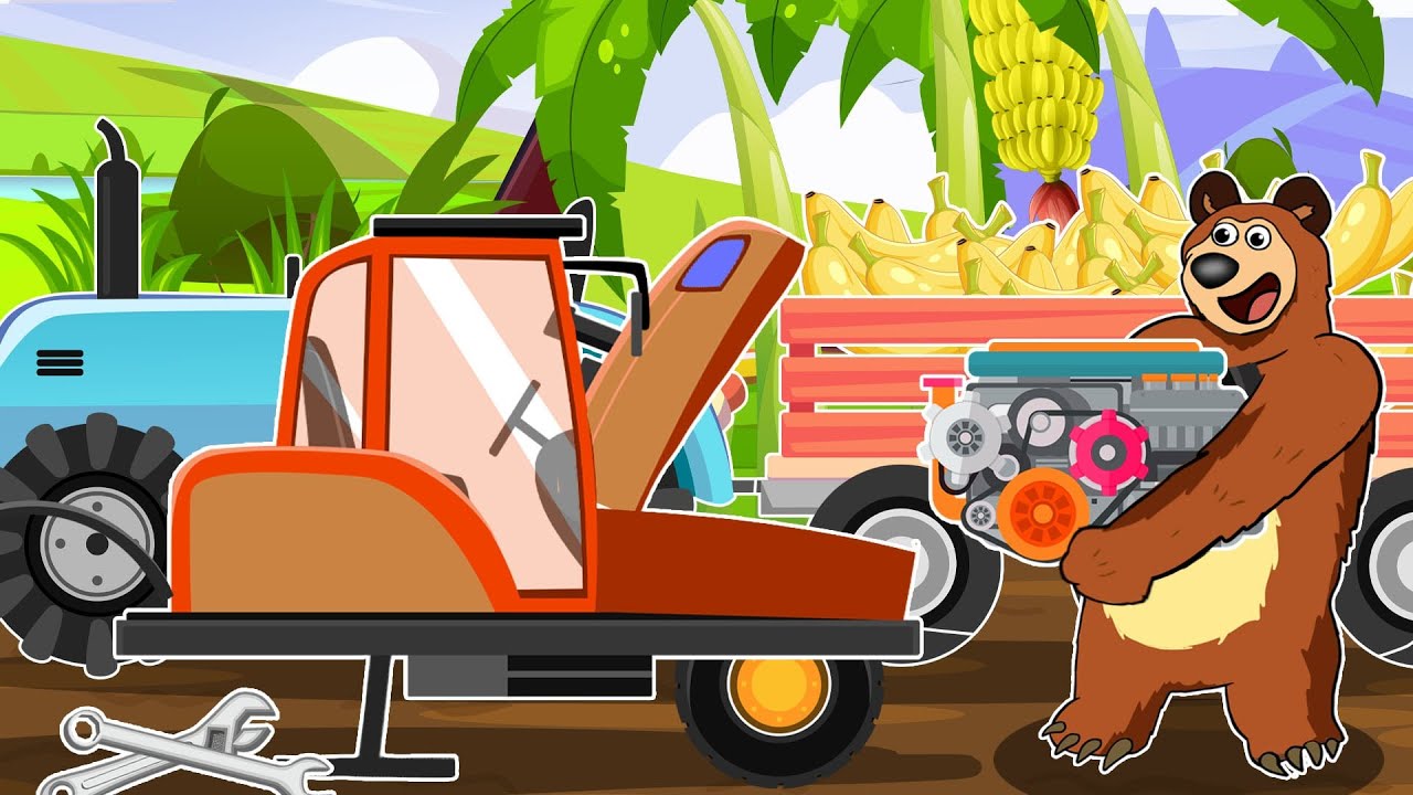 The Bear Farm: Planting and Harvesting Banana Trees to Sell at the ...