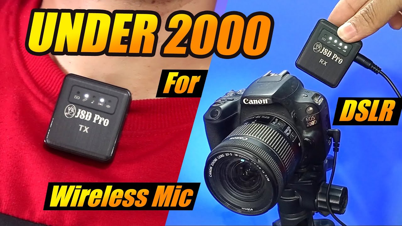 Best wireless mic for DSLR under 2000 in India | Budget wireless mic ...