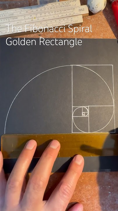 How to draw The Fibonacci Spiral and the Golden Rectangle. With the ...
