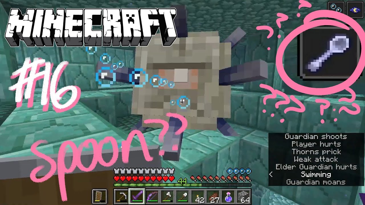 why has the ocean given me a SPOON CURSE???? | Minecraft Survival ...