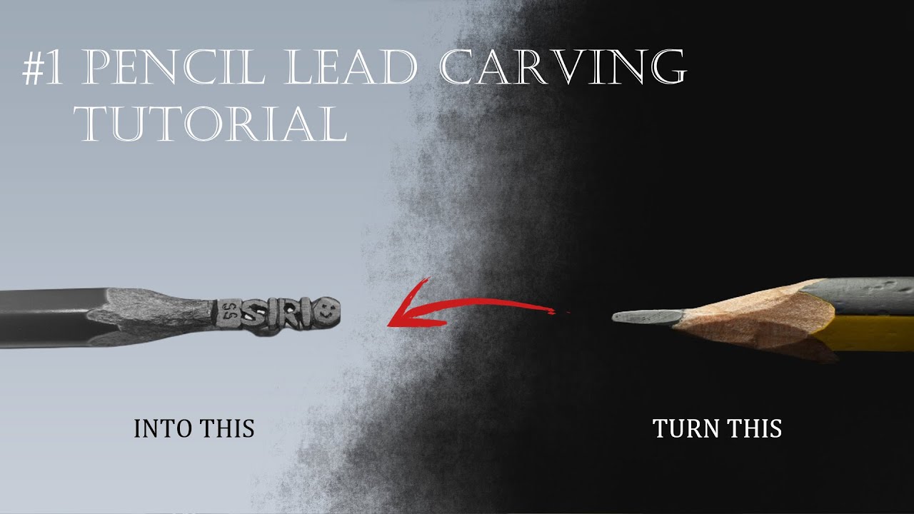 The Art of Pencil Lead Carving: A Beginner's Guide {NAME} - YouTube