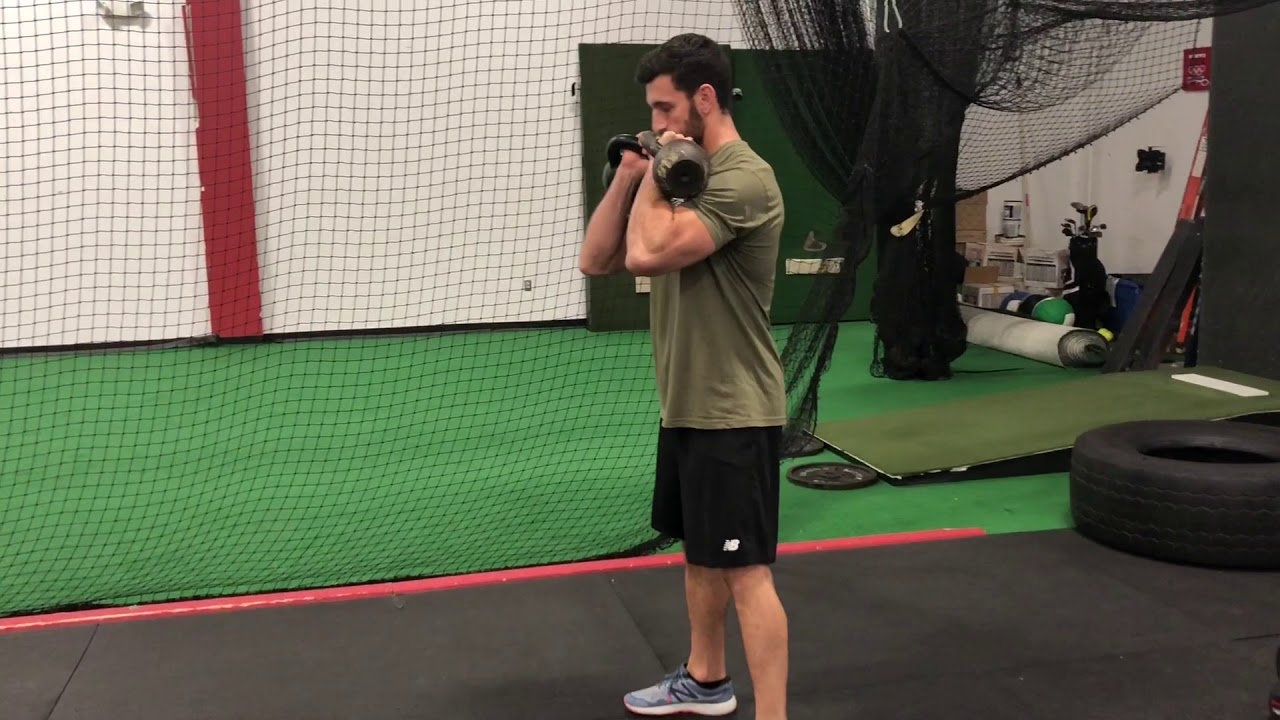 EricCressey.com: Double KB Front Squat, Rack Position - YouTube