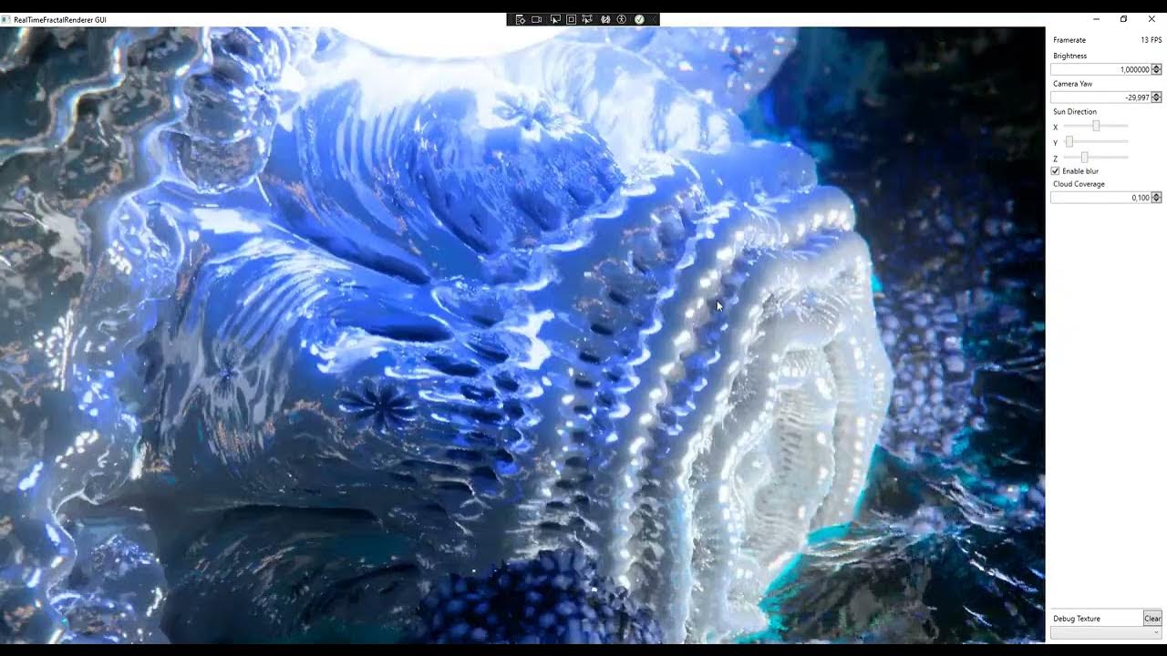 fractal rendrer some post processing - YouTube