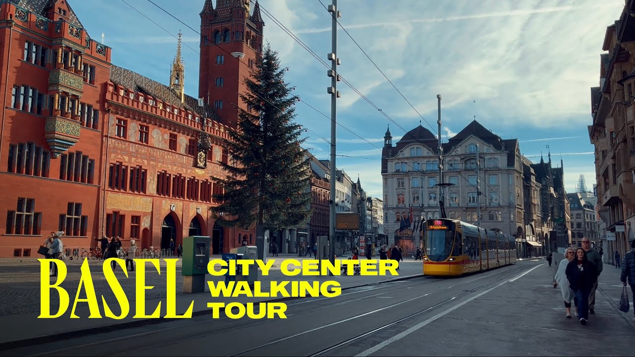 Bright Winter Day in Basel, Switzerland Walking Tour - 4K - YouTube