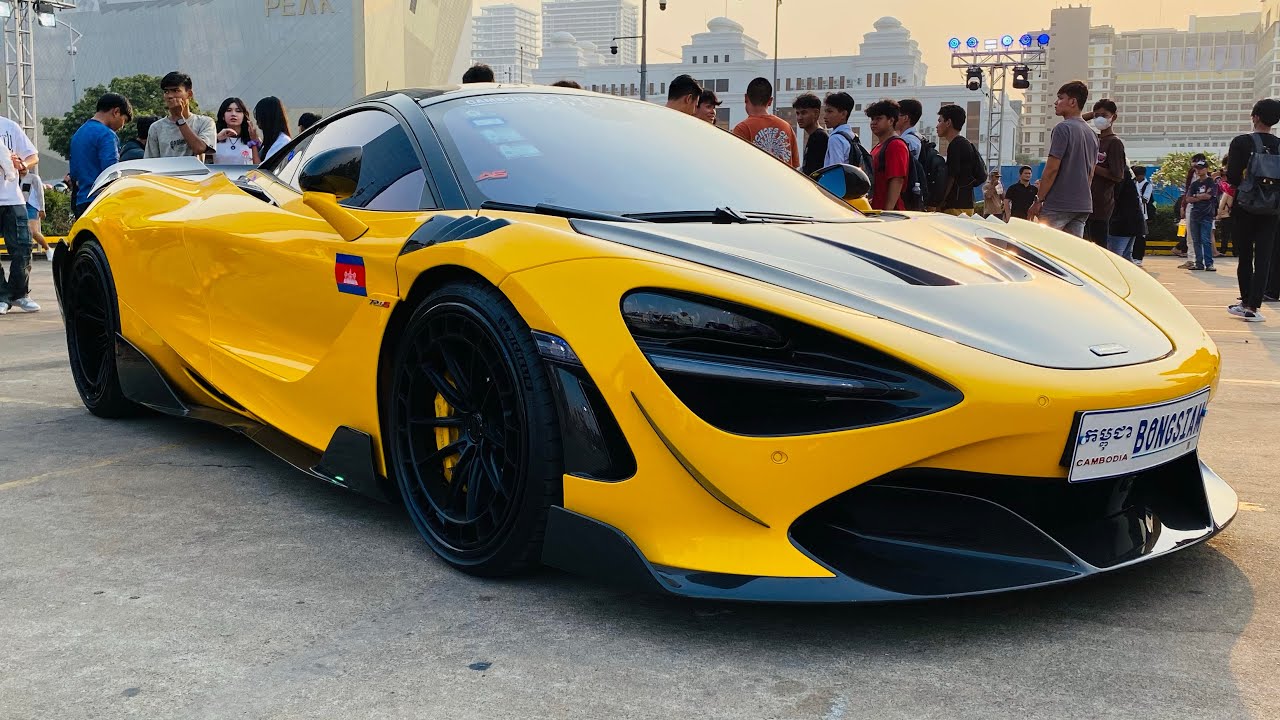 Wow Look Supercar McLaren 750S twin-turbo Yellow Full Body Kit - YouTube